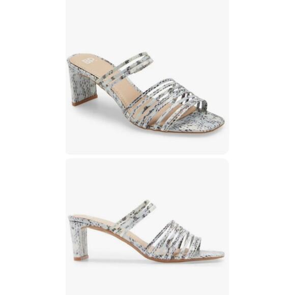 bp | Shoes | Bp Brittany Strappy Slide Sandal In Snake 85 4t2 | Poshmark